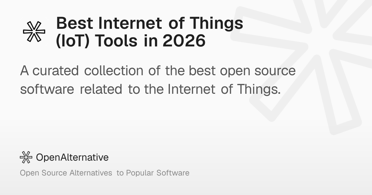 Best Internet of Things (IoT) Tools in 2026