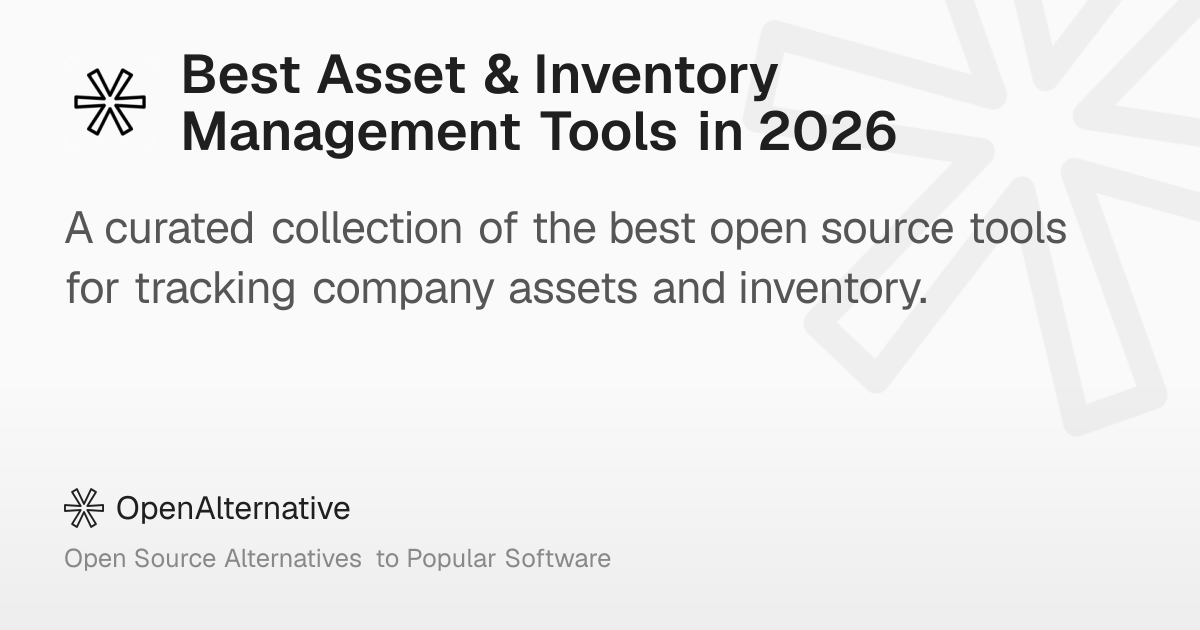 Best Asset & Inventory Management Tools in 2026