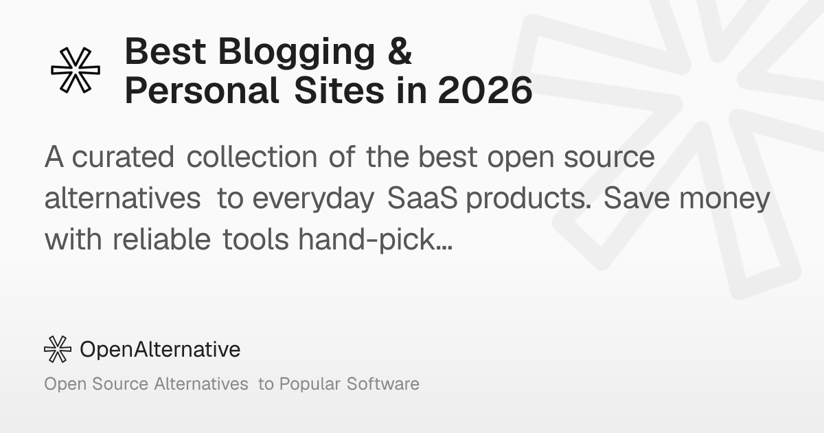 Best Blogging & Personal Sites in 2026