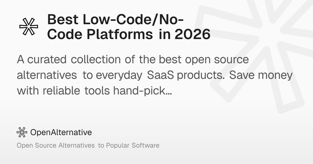 Best Low-Code/No-Code Platforms in 2026