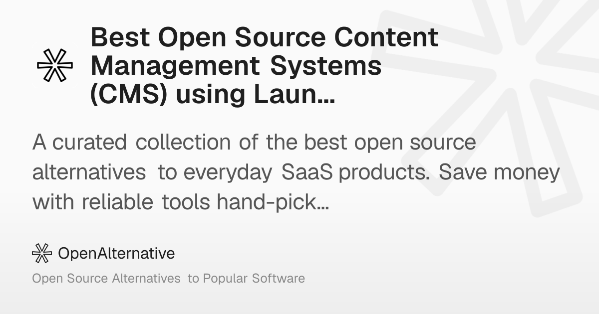 Best Open Source Content Management Systems (CMS) using LaunchDarkly in ...
