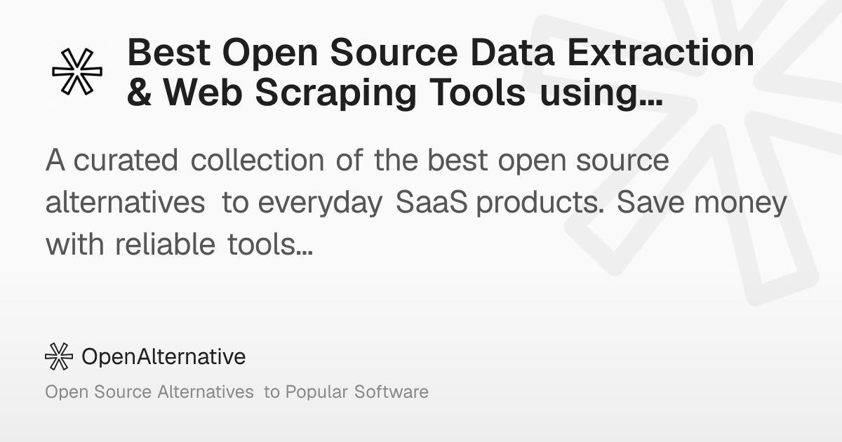 Best Open Source Data Extraction & Web Scraping Tools using Docker in 2026