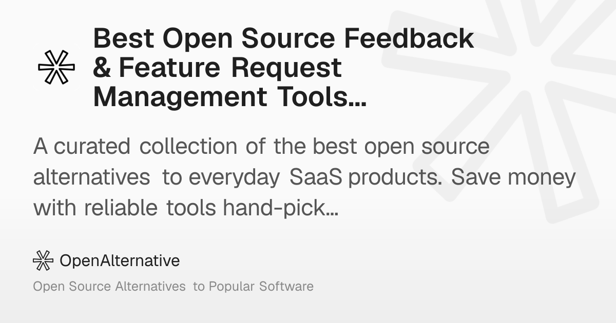 Best Open Source Feedback & Feature Request Management Tools using MCP ...