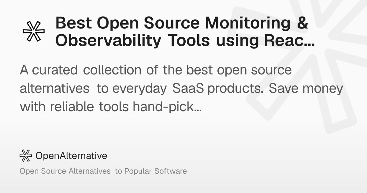 Best Open Source Monitoring & Observability Tools using React Icons in 2026