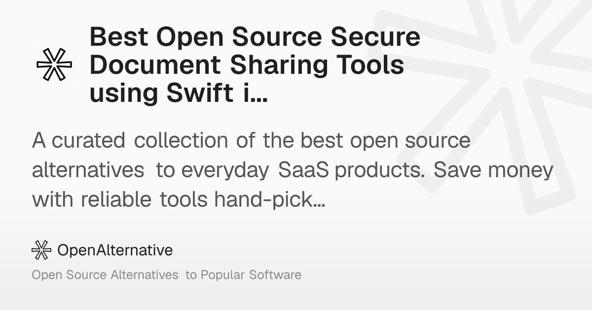 Best Open Source Secure Document Sharing Tools using Swift in 2026