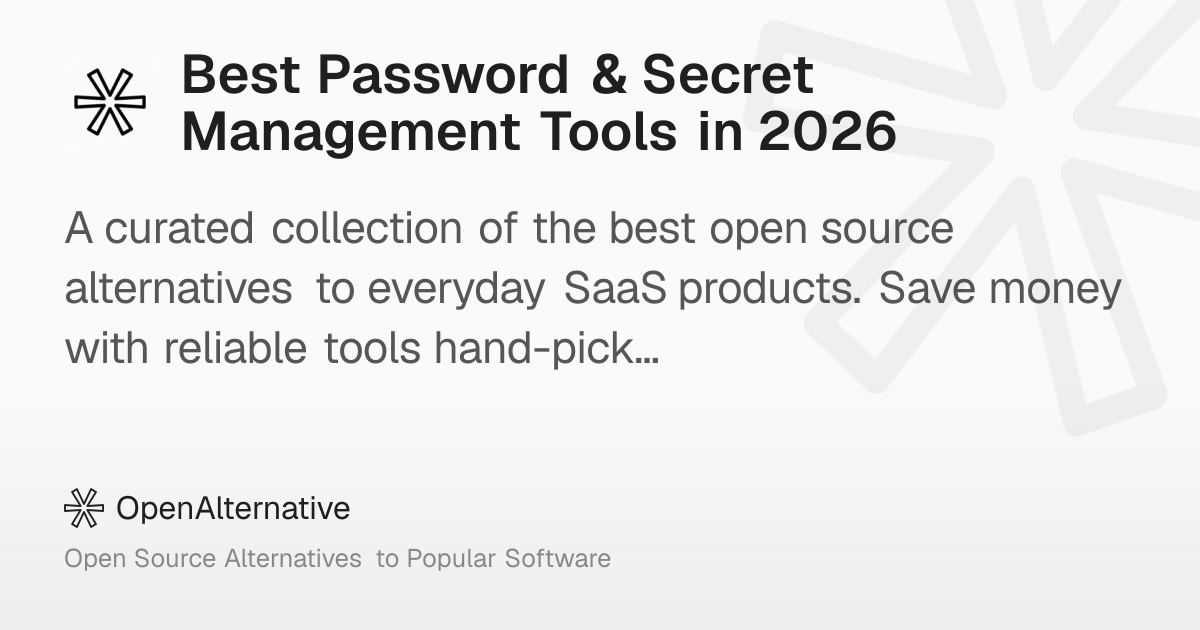Best Password & Secret Management Tools in 2026