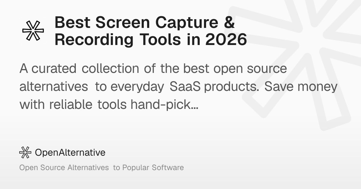 Best Screen Capture & Recording Tools in 2026