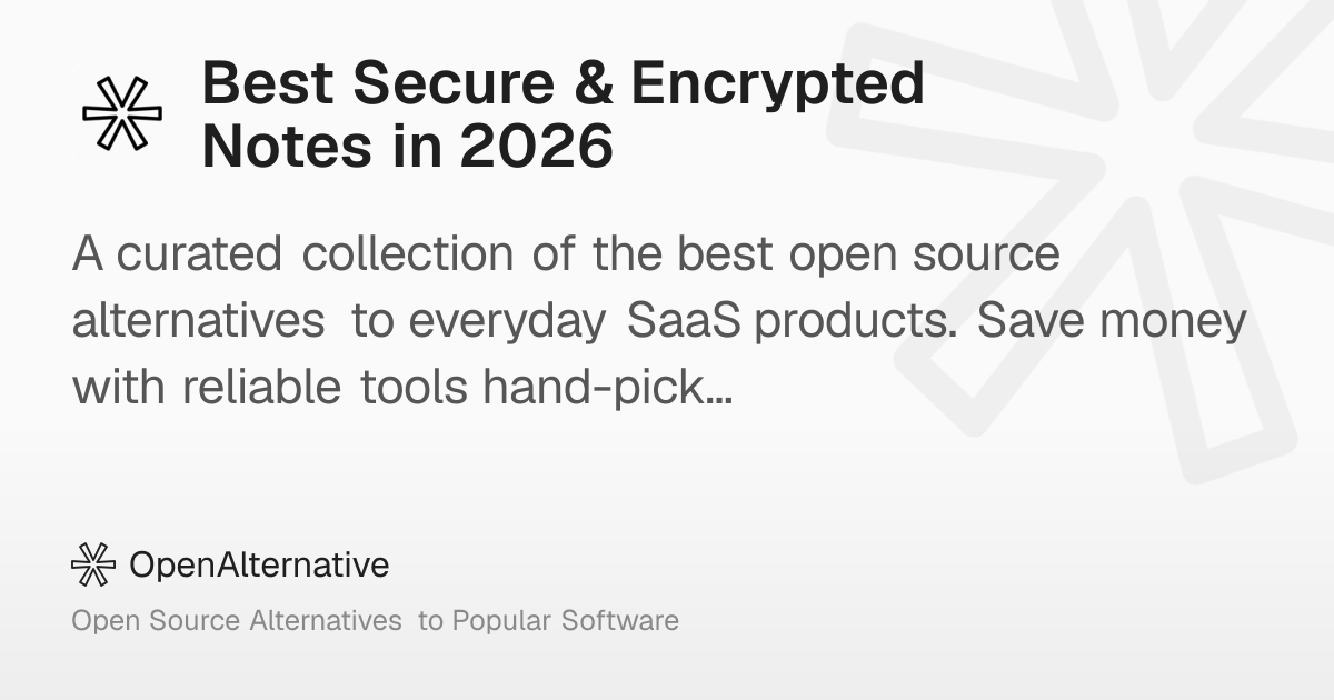 Best Secure & Encrypted Notes in 2026