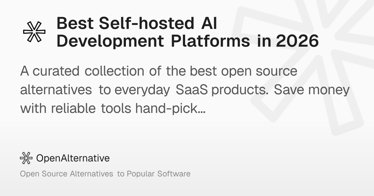 Best Self Hosted Ai Development Platforms In 2026
