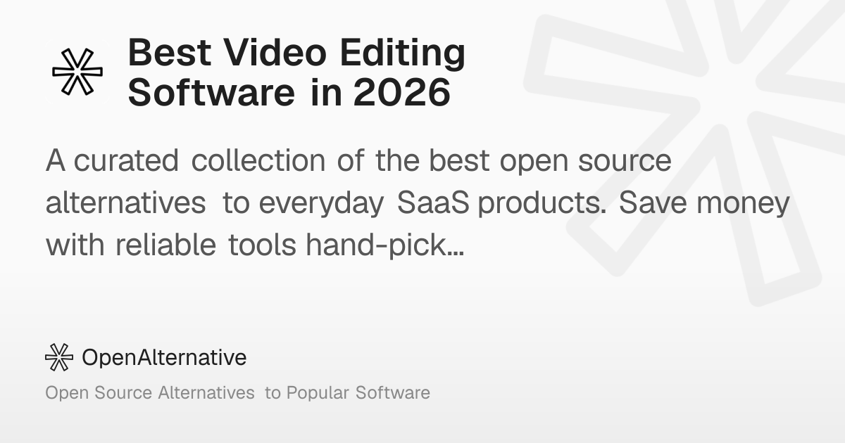 Best Video Editing Software in 2026
