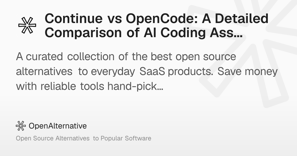 Continue vs OpenCode: A Detailed Comparison of AI Coding Assistants in 2026