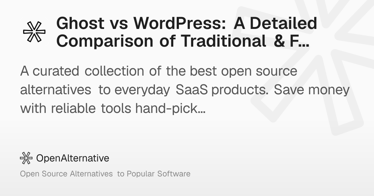 Ghost vs WordPress: A Detailed Comparison of Traditional & Flat-File ...