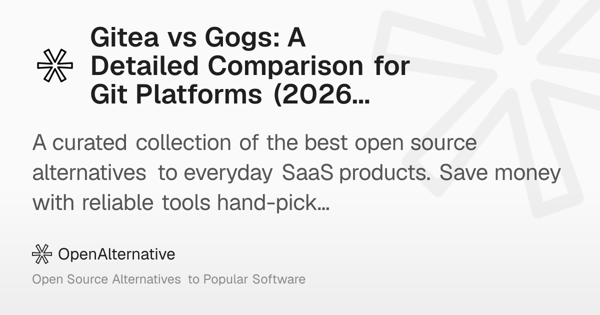 Gitea vs Gogs: A Detailed Comparison for Git Platforms (2026)