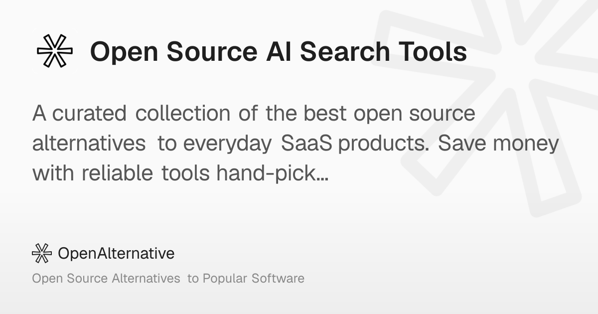 Best Open Source AI Search Tools (2026)