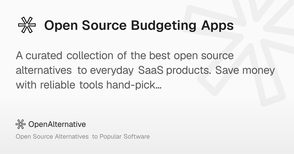 Best Open Source Budgeting Apps (2026)
