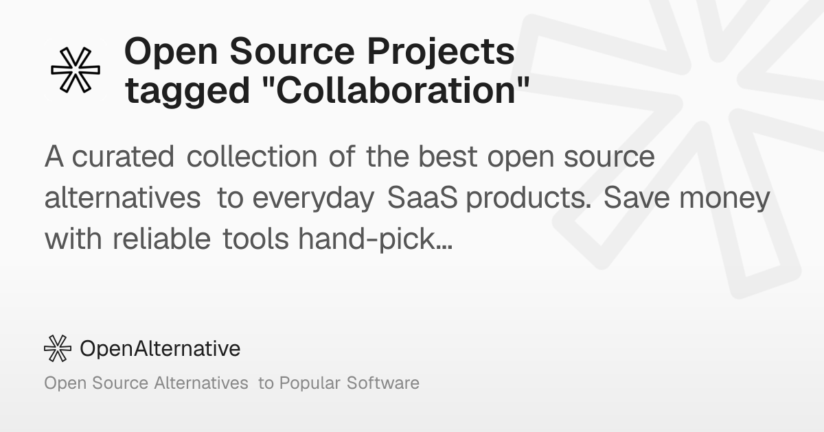 Open Source Projects tagged "Collaboration"