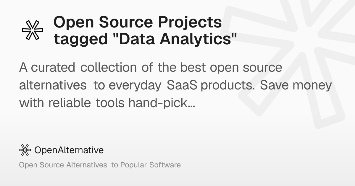 Open Source Projects tagged "Data Analytics"