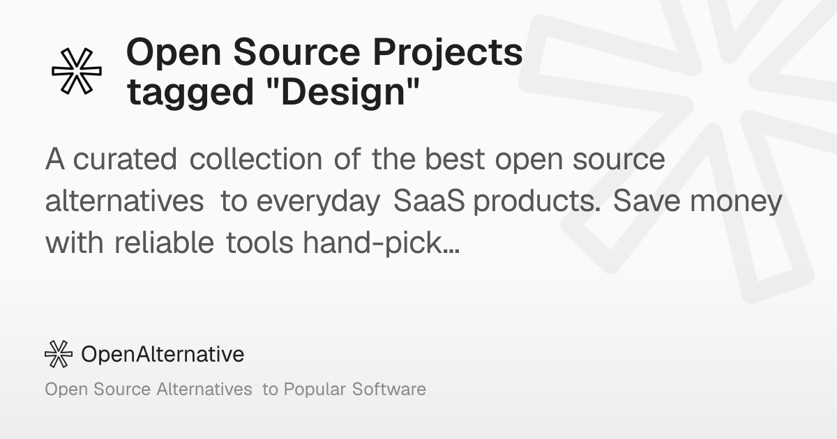 Open Source Projects tagged "Design"