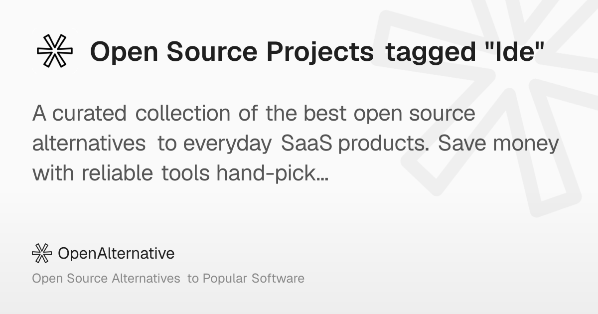 Open Source Projects tagged "Ide"