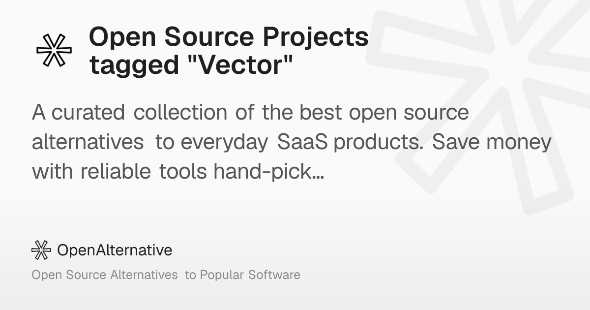 Open Source Projects tagged "Vector"