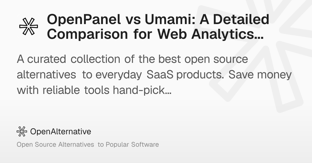 OpenPanel vs Umami: A Detailed Comparison for Web Analytics (2025)